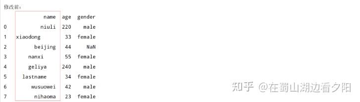 Python之Pandas的常用技能【修改数据】 - 知乎