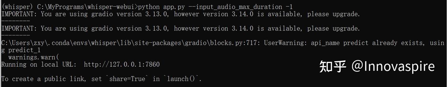 Windows本地配置OpenAI Whisper+WebUI - 知乎