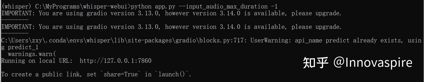 Windows本地配置OpenAI Whisper+WebUI - 知乎