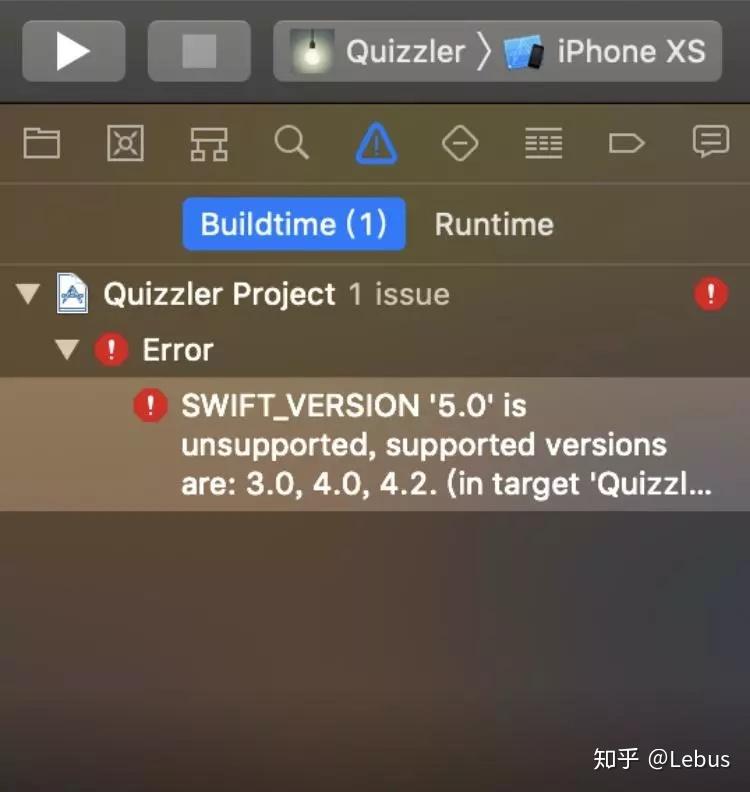 iOS错误：SWIFT_VERSION '5.0' is unsupported... - 知乎