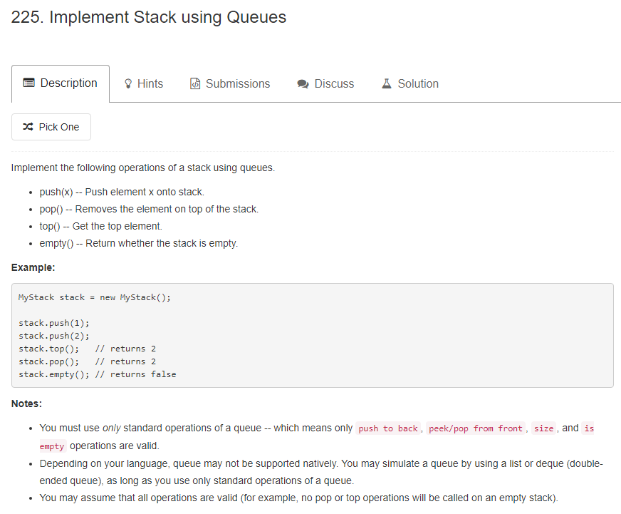 225. Implement Stack using Queues - 知乎
