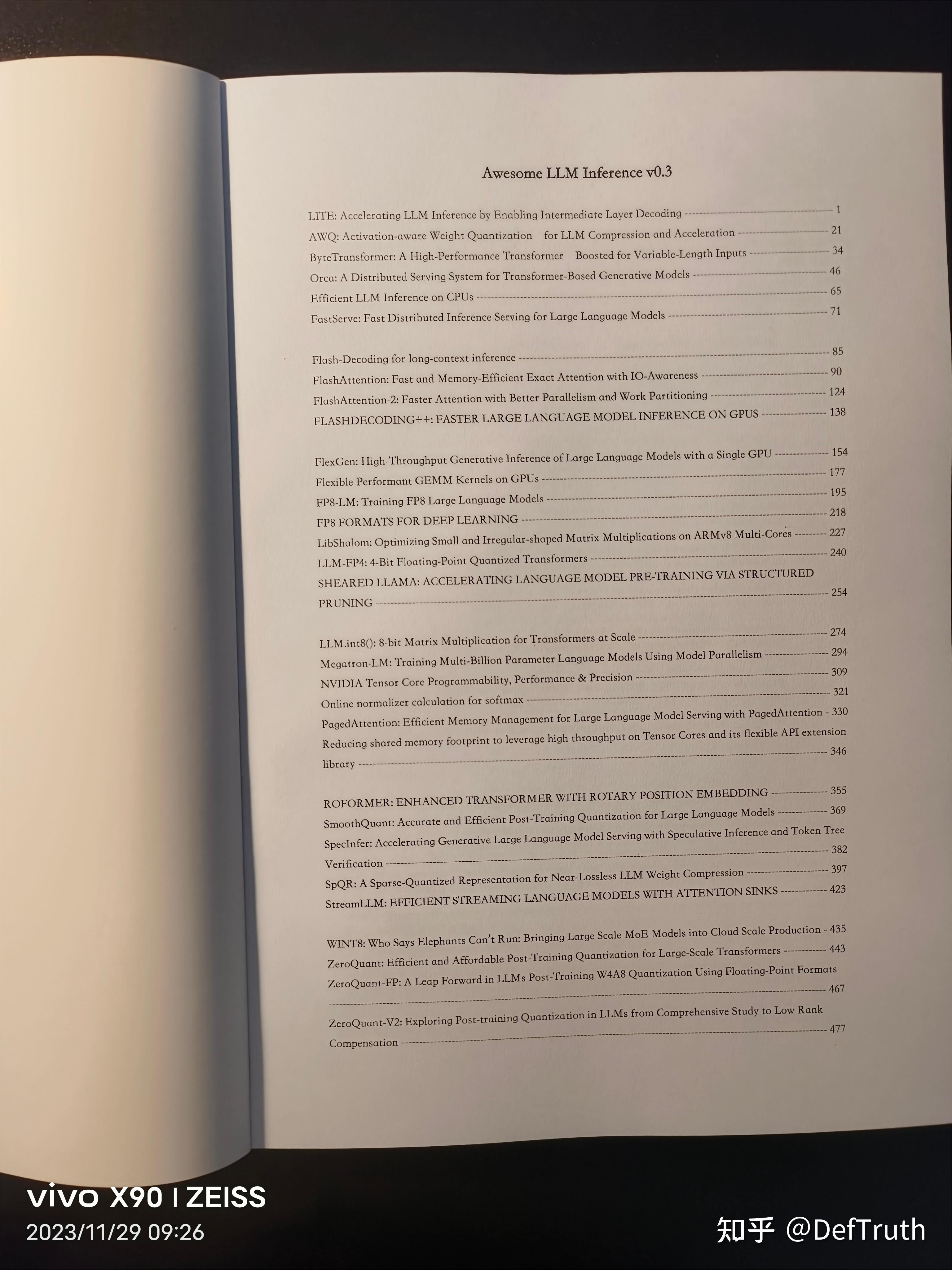 [LLM推理优化]🔥30+篇: LLM推理论文集-500页PDF💡 - 知乎