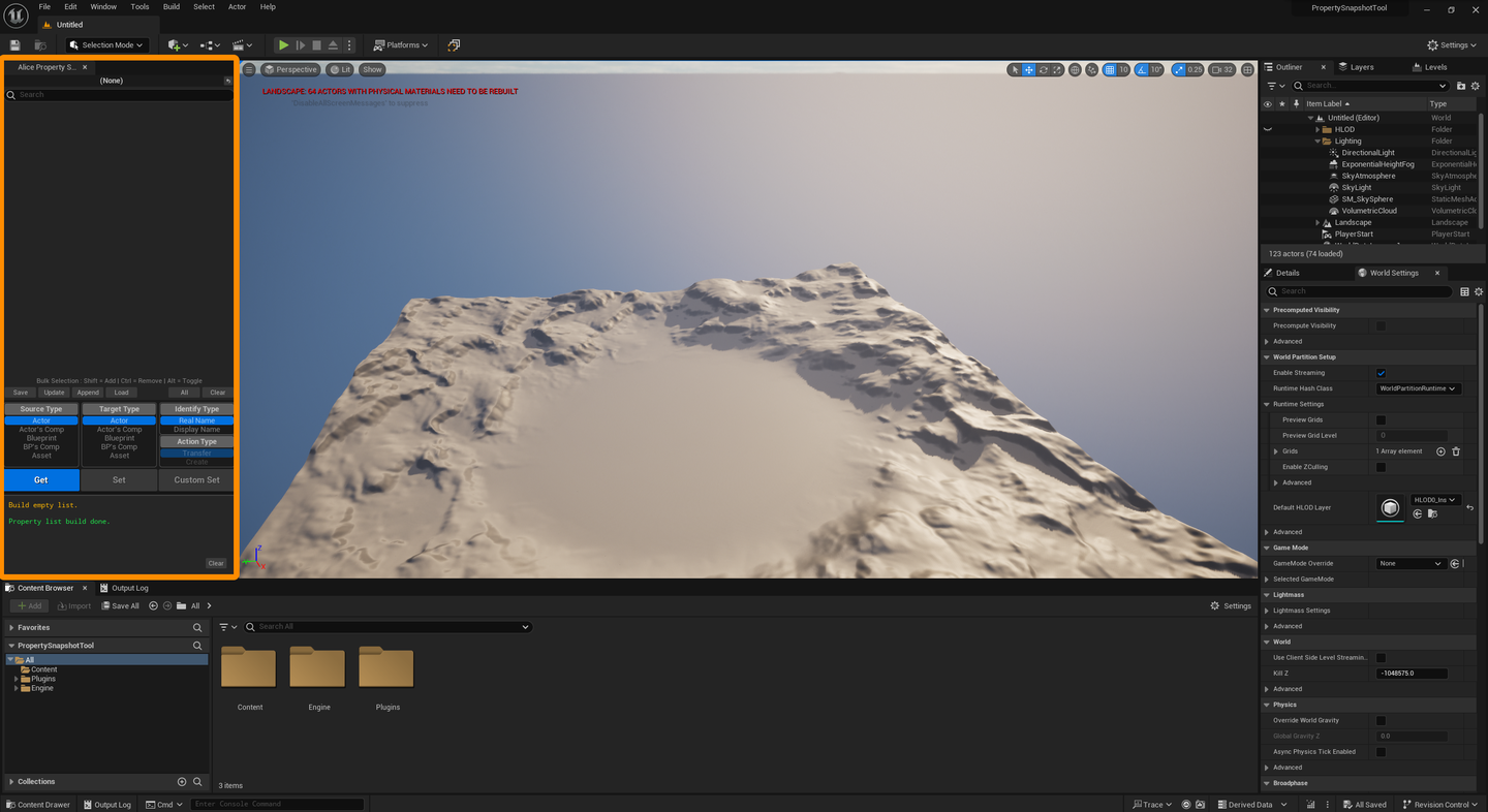 UE5 - Alice Property Snapshot Tool 文档 - 知乎
