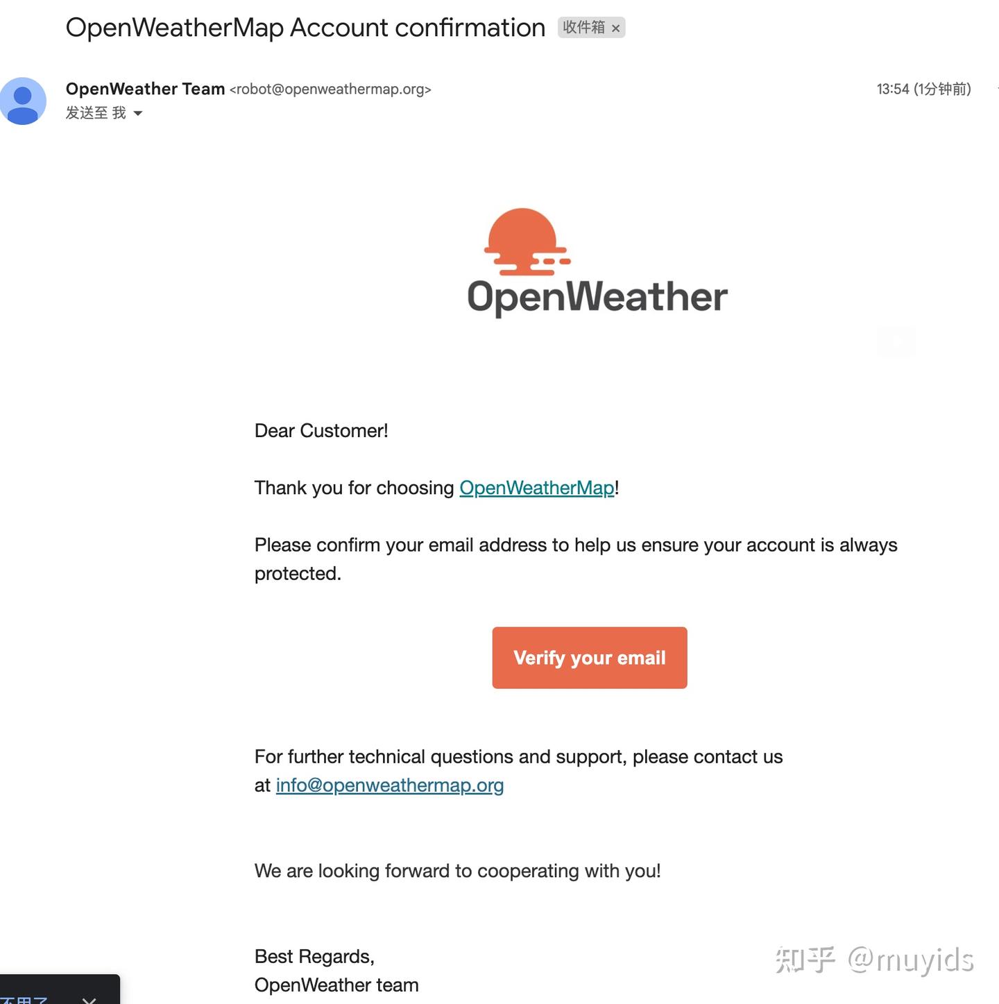 OpenWeatherMap天气API申请 - 知乎