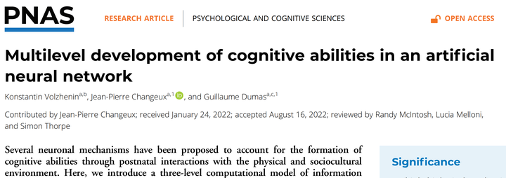 [译]一种人工神经网络中认知能力的多层次发展 - 知乎
