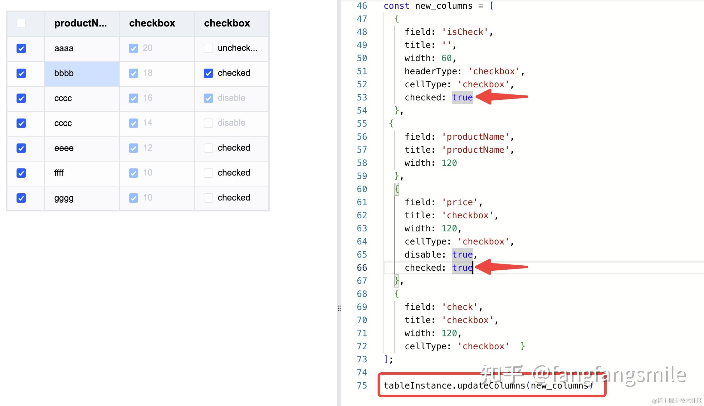 使用VTable表格组件用到了复选框Checkbox，怎么手动更新状态？ - 知乎