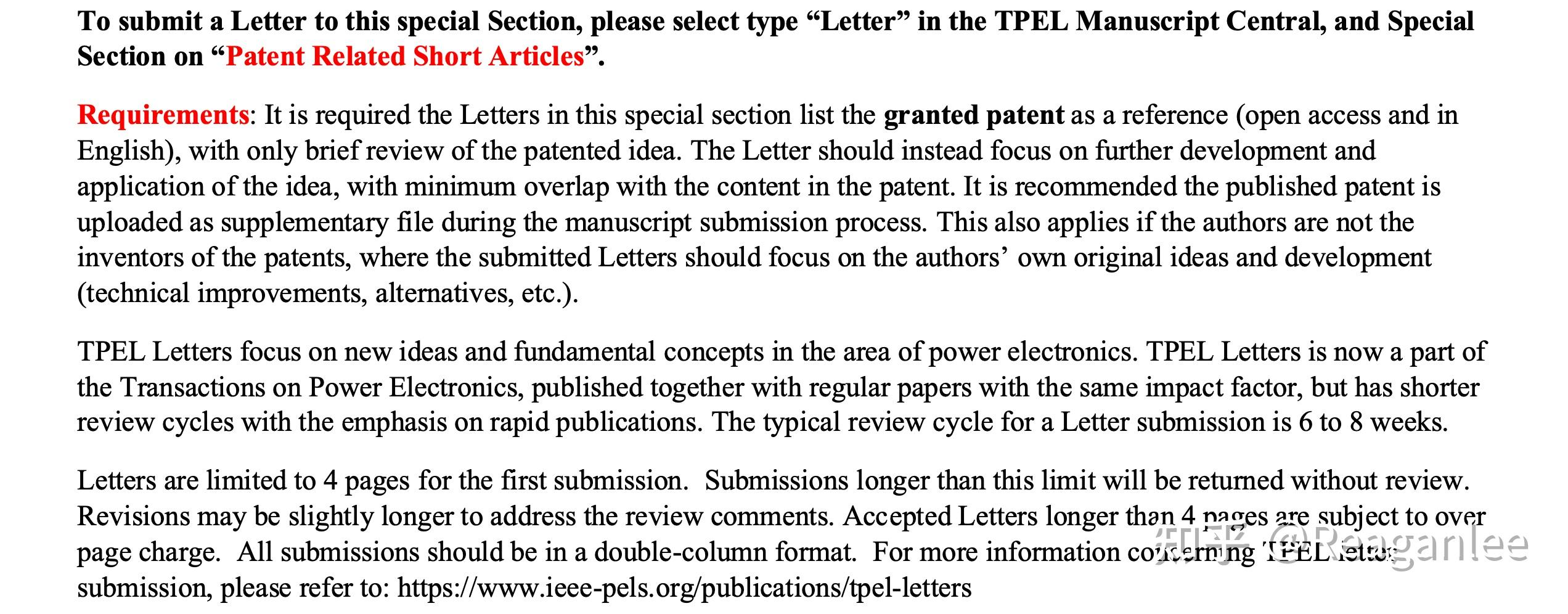 特刊征稿 | Call for Letters IEEE Transaction of Power Electronics - 知乎