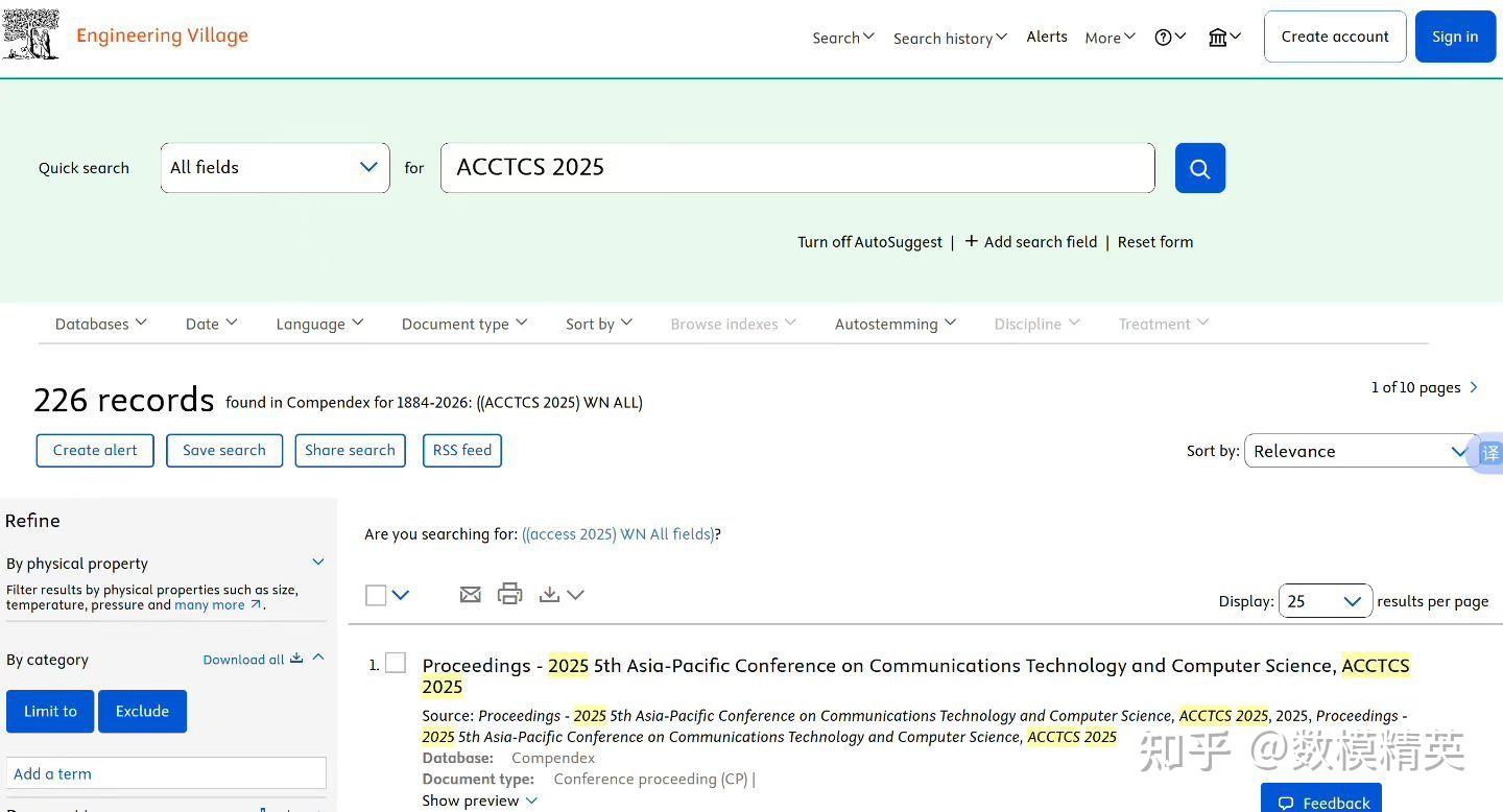 【EI检索通知】IEEE出版社ACCTCS 2025，ICIPCA 2025已全部EI检索 - 知乎