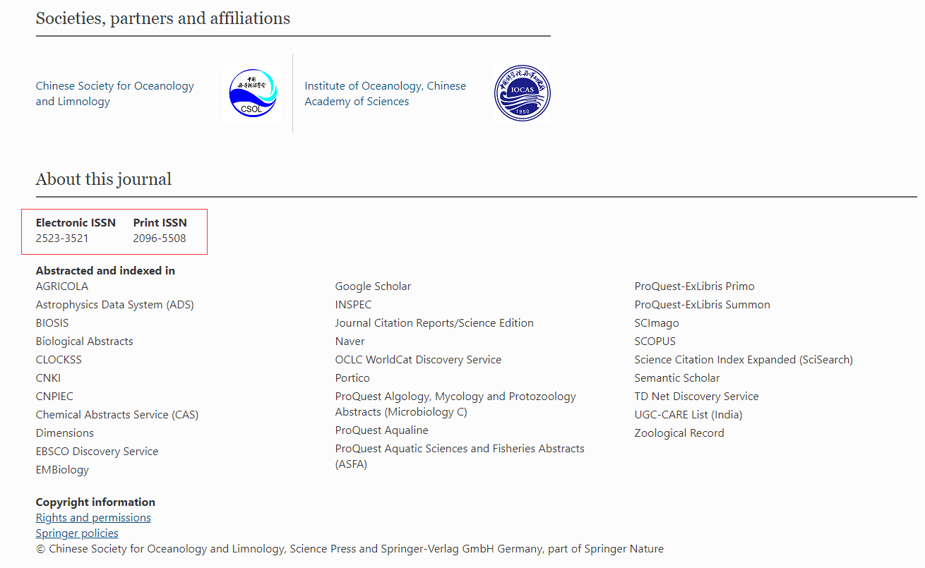 ISSN代表什么？ - 知乎