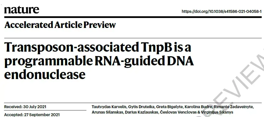 基因编辑的极限在哪里——迷你核酸酶IscB和TnpB的发现 - 知乎