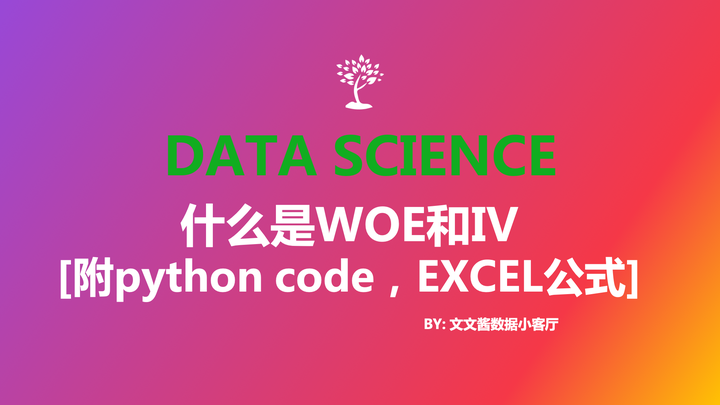 超简单搞懂WOE和IV【附python code，Excel 模版公式】 - 知乎