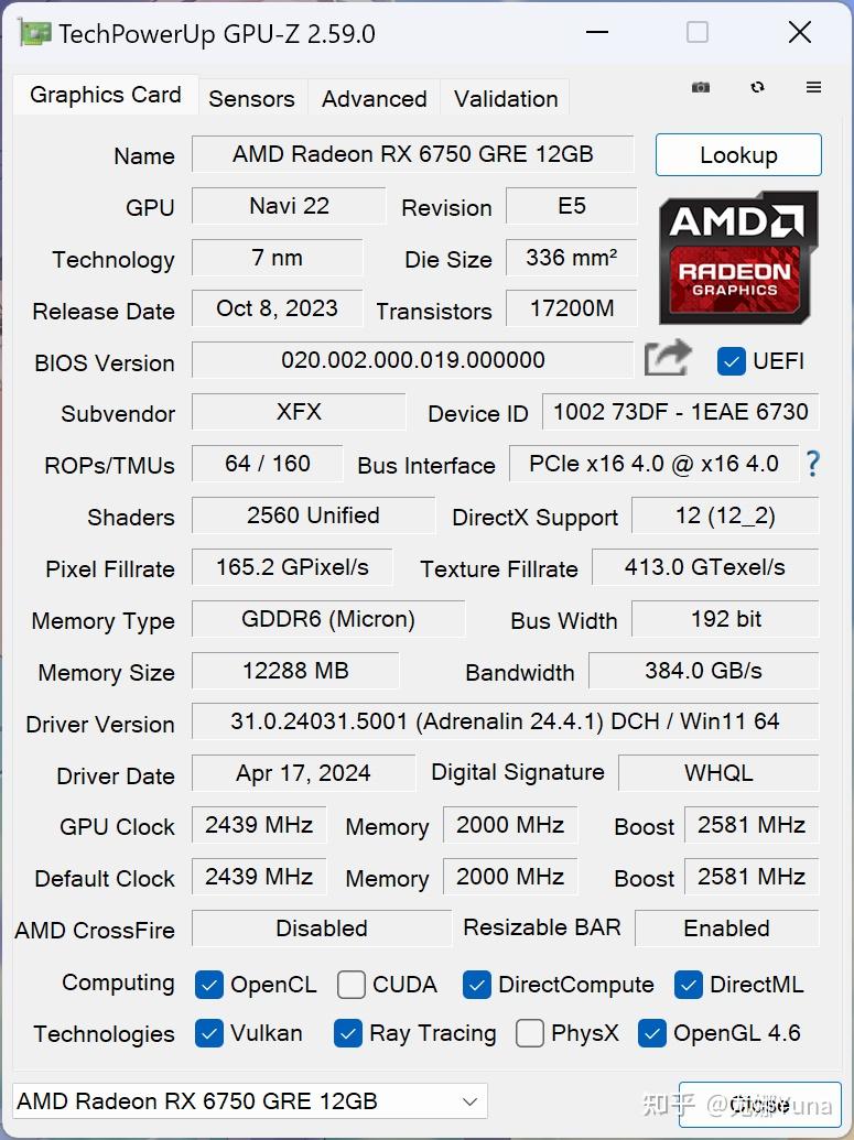 【评测】优秀，但已是过客——AMD Radeon RX 6750 GRE 12GB显卡开箱测评 - 知乎