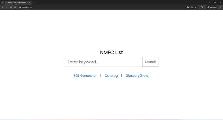 【做了个极度细分的网站】：Freight NMFC Code Lookup | 老外收钱，我免费 - 知乎