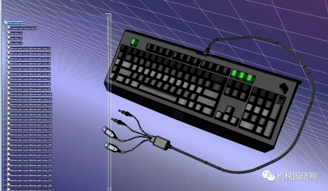 【生活艺术】Razer Blackwidow键盘模型3D图纸 STP格式 - 知乎