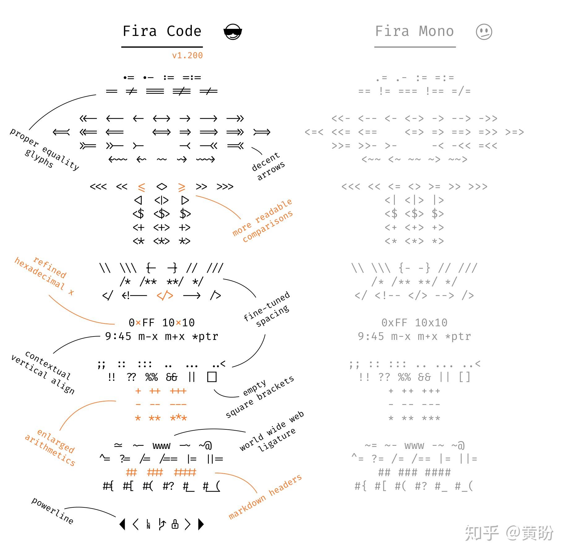 Fira Code —— 专为编程而生的字体 - 知乎