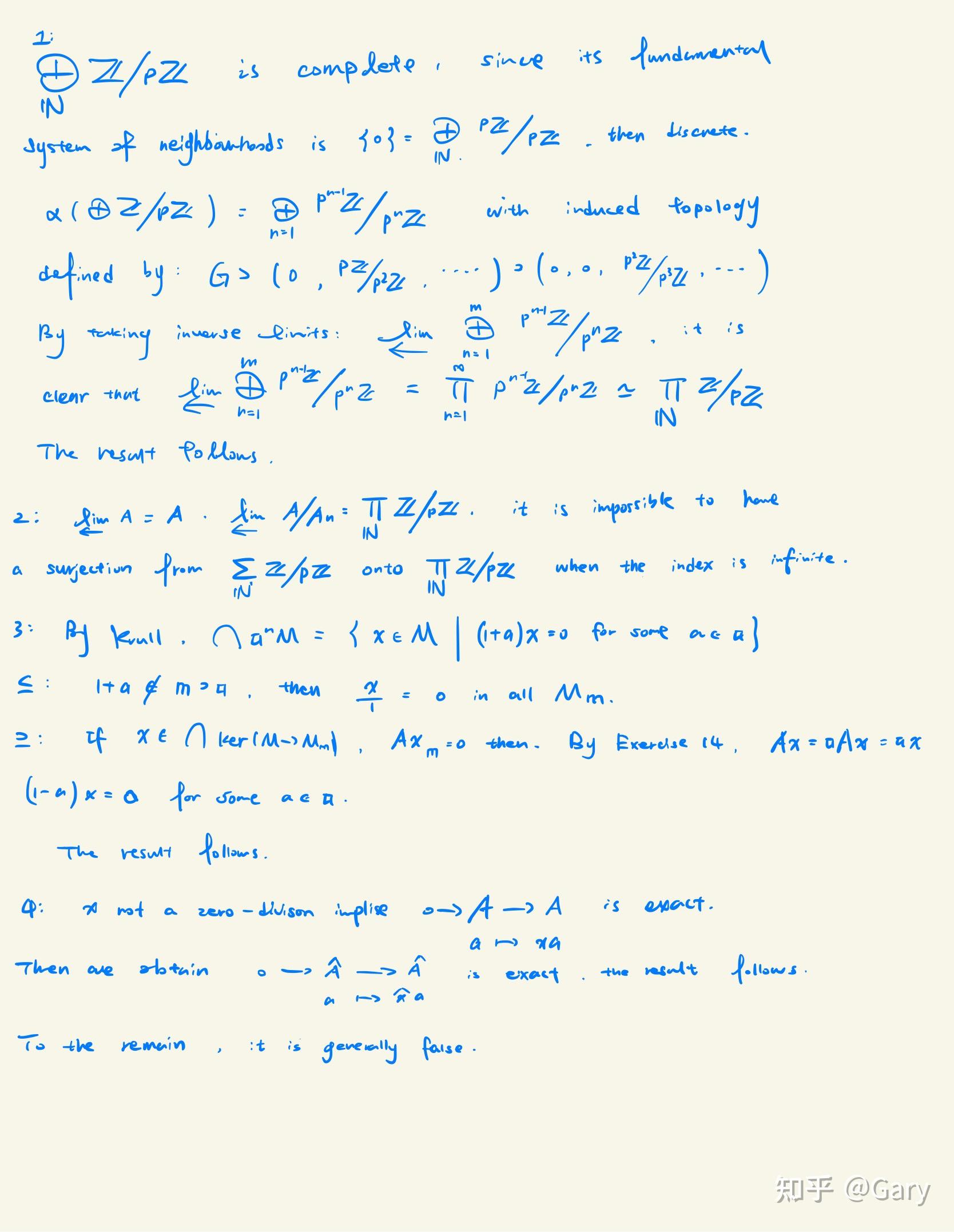 Atiyah-Macdonald的交换代数-第十章注记和习题解答 - 知乎