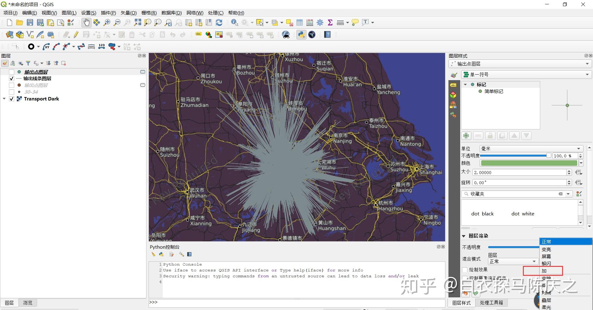 QGIS入门-12 如何生成交通出行大数据图 - 知乎
