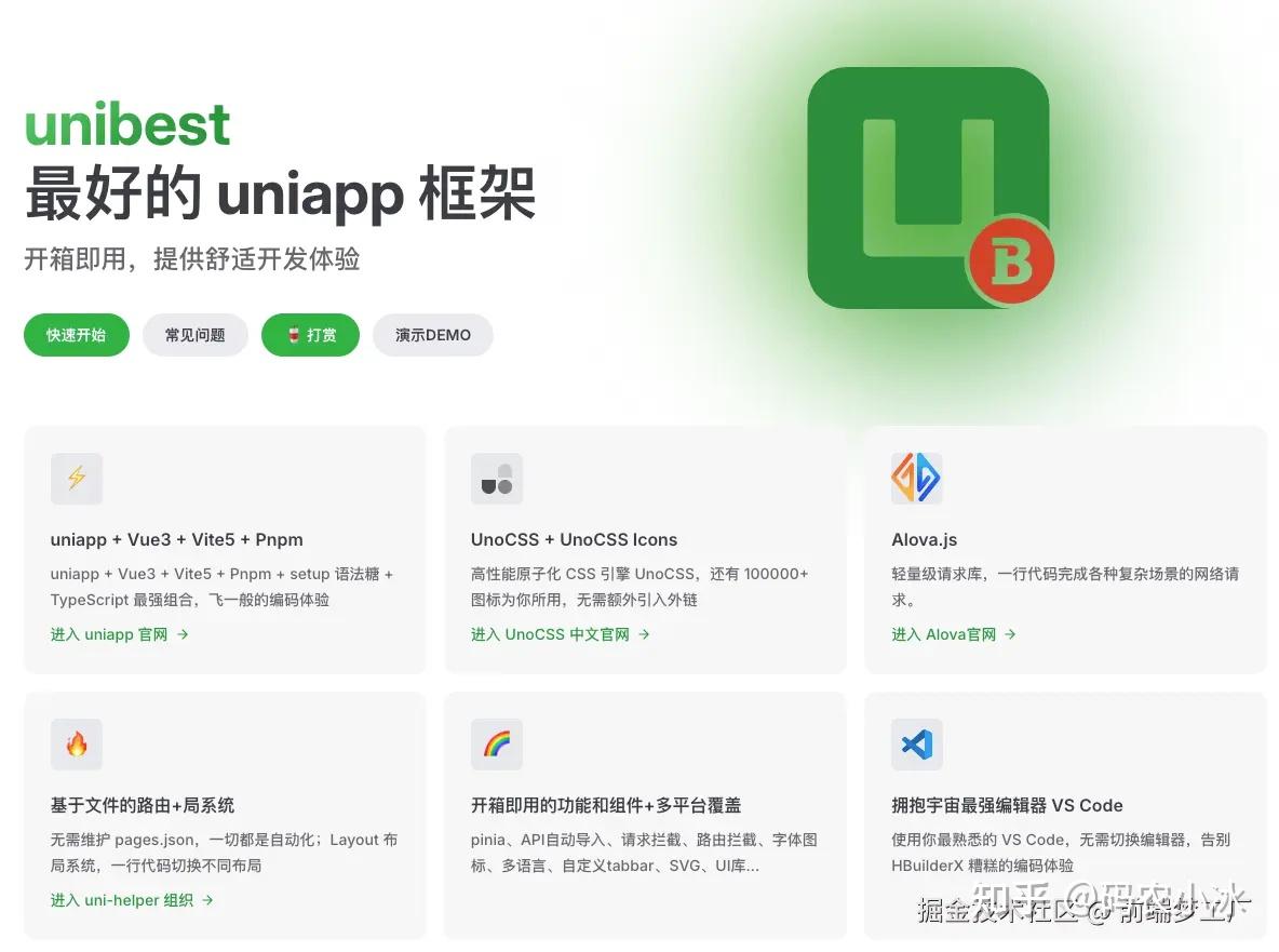 🚀 2025 最推荐的 uni-app 技术栈：unibest + uView Pro 高效开发全攻略 - 知乎
