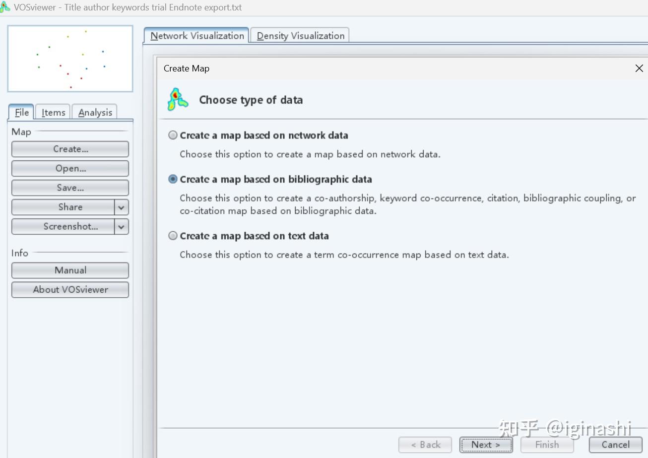 VOSviewer Endnote Excel制作作者关系图 关键词共现图 - 知乎