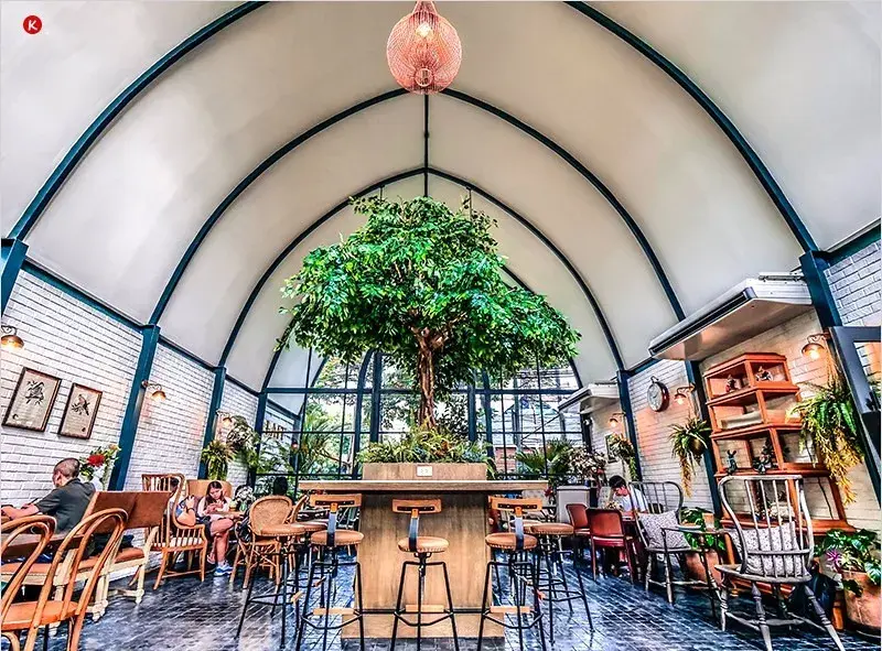 曼谷火车站旁的唯美Hor-Nok-Hook Cafe! - 知乎