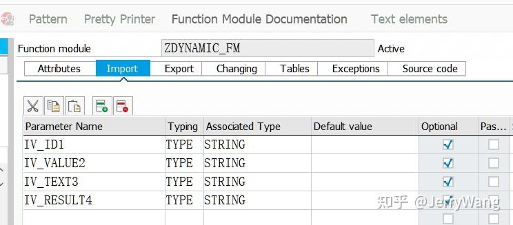 SAP ABAP Function Module 的动态调用方式使用方式介绍试读版 - 知乎