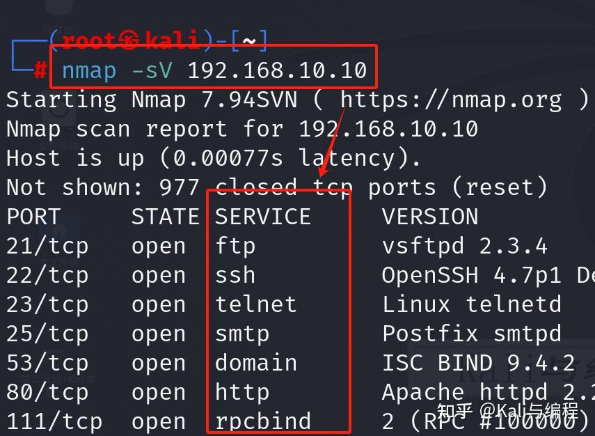 仅需4步，使用Nmap发现目标隐藏服务（By:Kali与编程） - 知乎