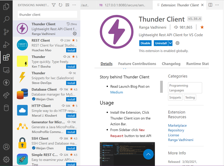 七爪源码：为您的 API 使用 Thunder Client VS Code Extension - 知乎