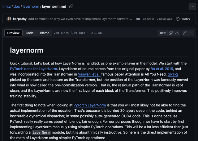 1000行C语言搓出GPT-2！AI大神Karpathy新项目刚上线就狂揽2.5k星 - 知乎