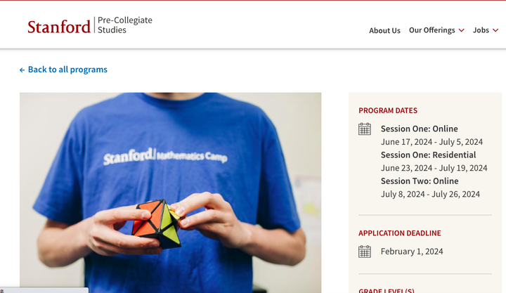 美国大学暑期项目-斯坦福大学数学营 Stanford University Mathematics Camp (SUMaC) - 知乎