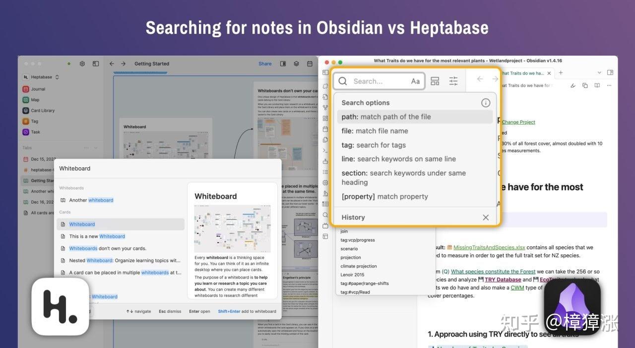 知识管理工具 Obsidian vs. Heptabase - 知乎