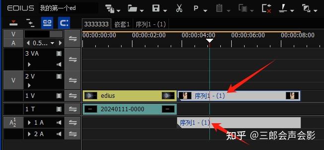 edius序列嵌套的方法及作用 - 知乎
