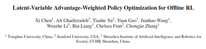 论文分享：Latent-Variable Advantage-Weighted Policy Optimization for Offline ...