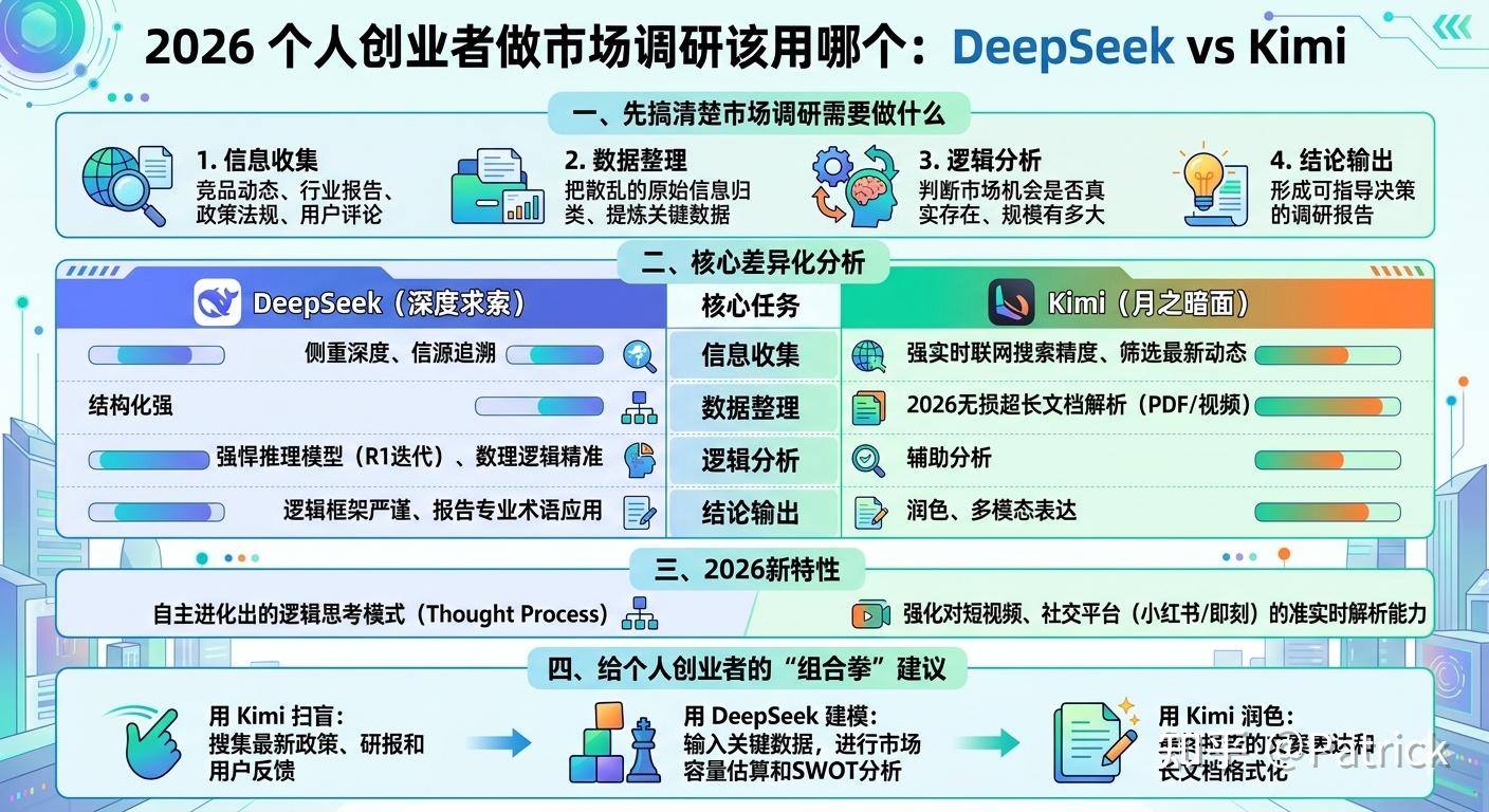 Deepseek Vs Kimi：2026年个人创业者做市场调研该用哪个？ 知乎