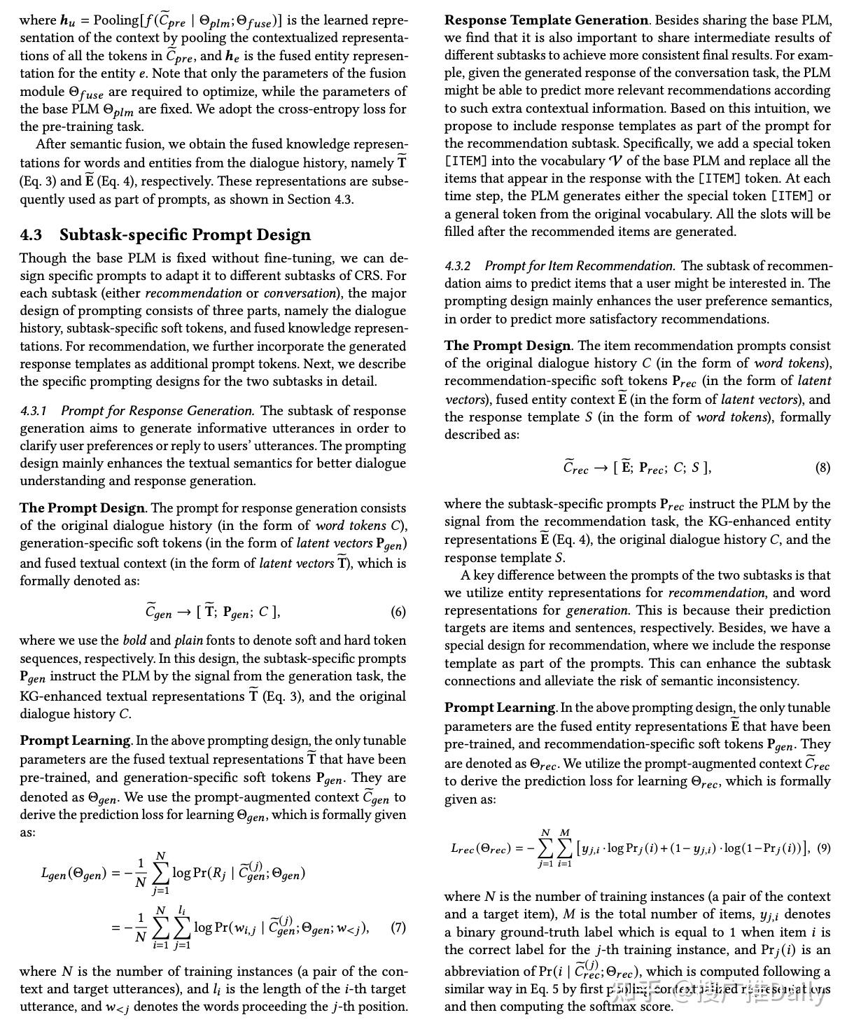 KDD2022｜UniCRS：通过知识增强的提示学习实现统一的对话式推荐 - 知乎