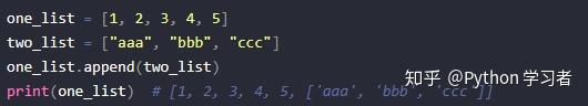 Python List中的append和extend方法区别 知乎 6057