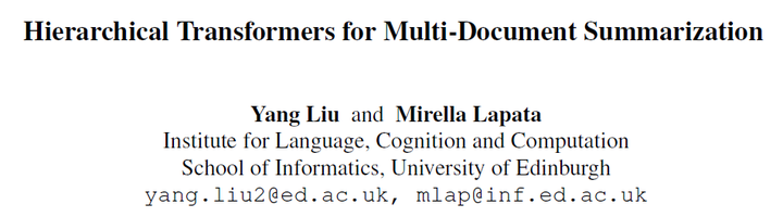 基于Transformer的生成式多文档摘要技术 - 知乎
