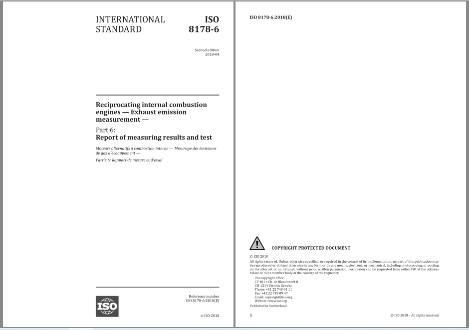 ISO 8178系列标准-1至-9【中文版翻译+PDF原版】往复式内燃机--废气排放测量 - 知乎