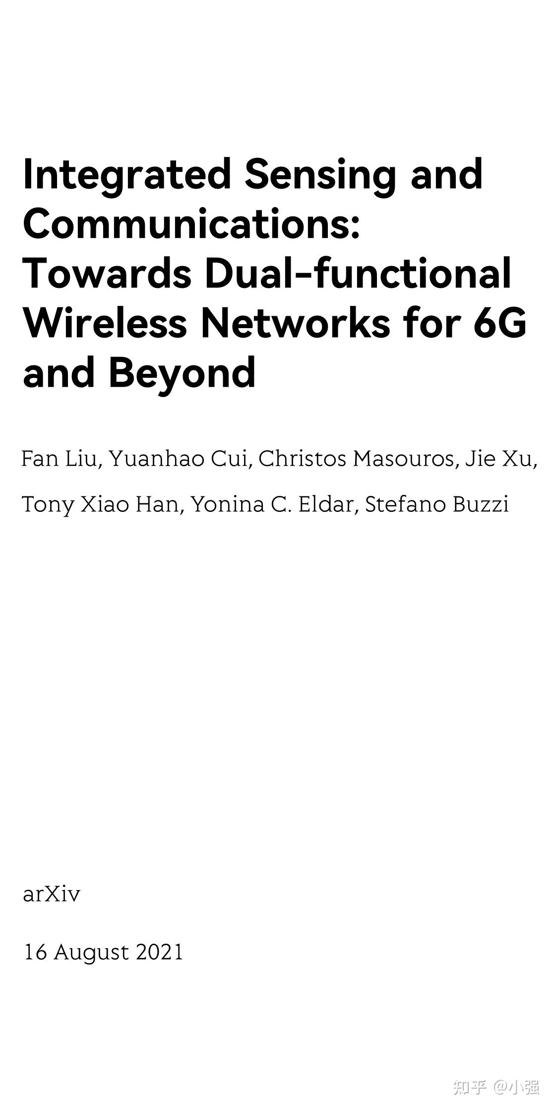 Integrated Sensing and Communications: Towards Dual-functional Wireless ...