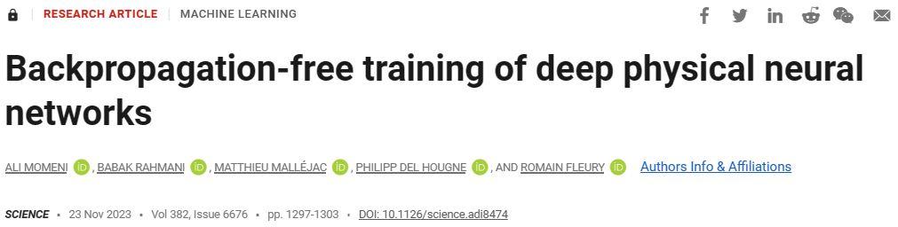 EPFL和微软研究：深度物理神经网络的无反向传播训练 - 知乎