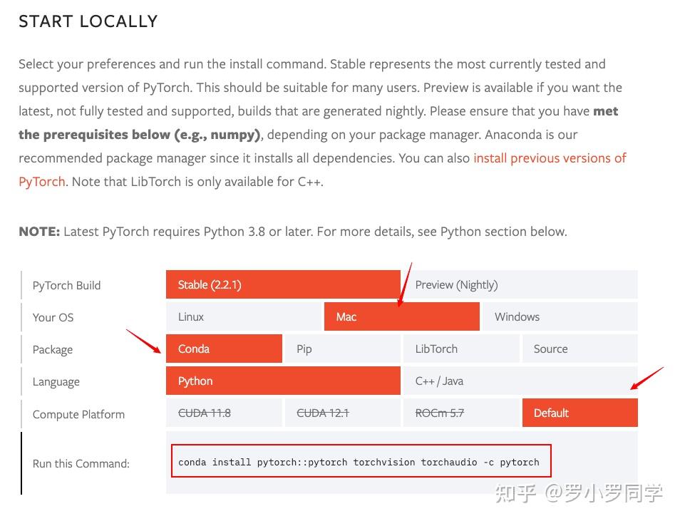 Mac如何配置pytorch？ - 知乎
