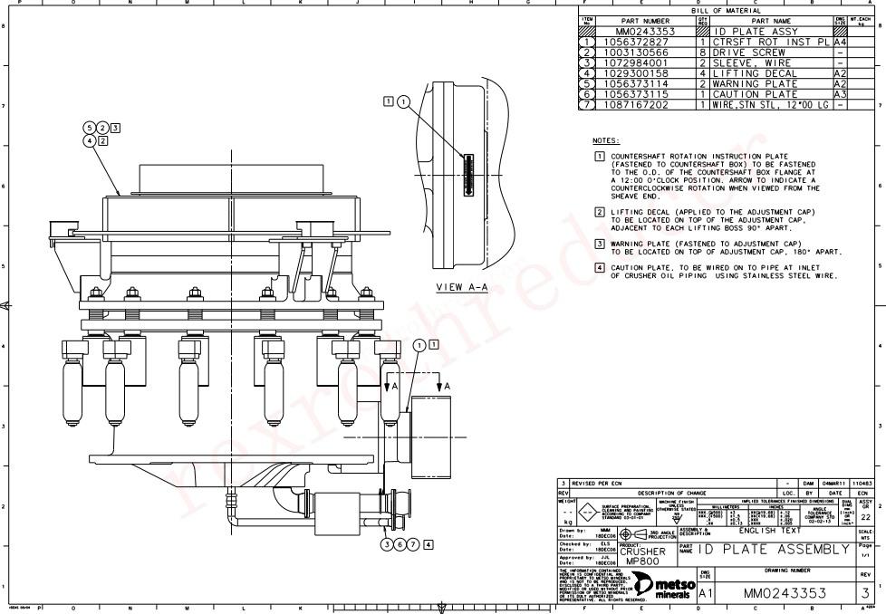 Metso美卓MP800/MP1000/MP1250/MP2500多缸重型液压圆锥破碎机图纸 - 知乎