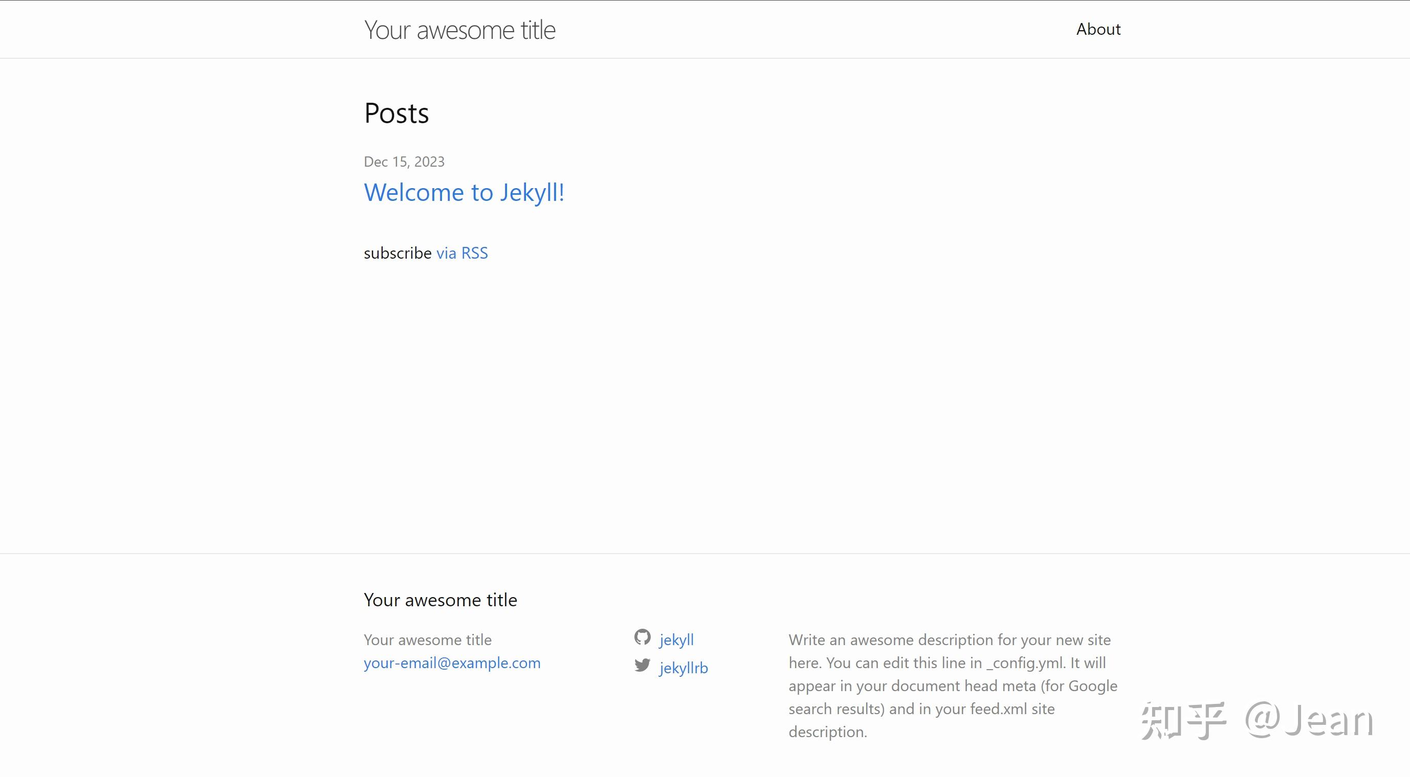 在Windows11上安装Jekyll环境，搭建静态网站并部署到GitHub Pages - 知乎