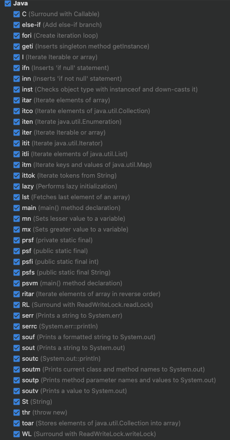 使用IntelliJ IDEA中的Live Templates自定义代码模板 - 知乎