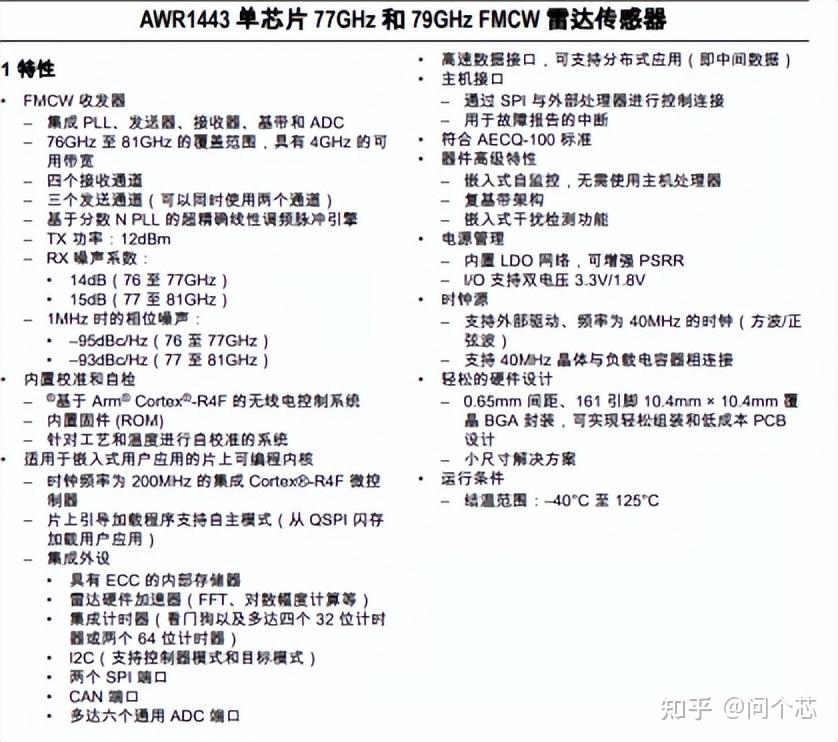 毫米波雷达技术：热门芯片与解决方案解析 - 知乎
