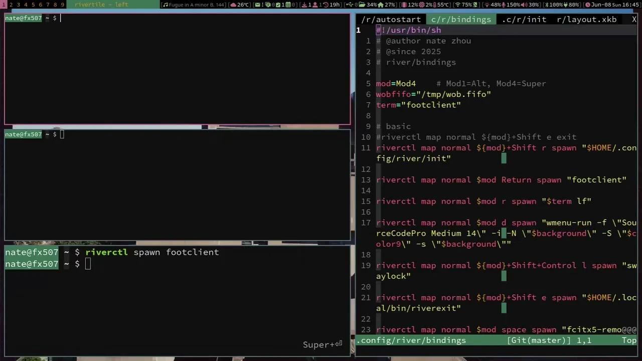 解读我的river配置wayland版dwm+bspwm - 知乎