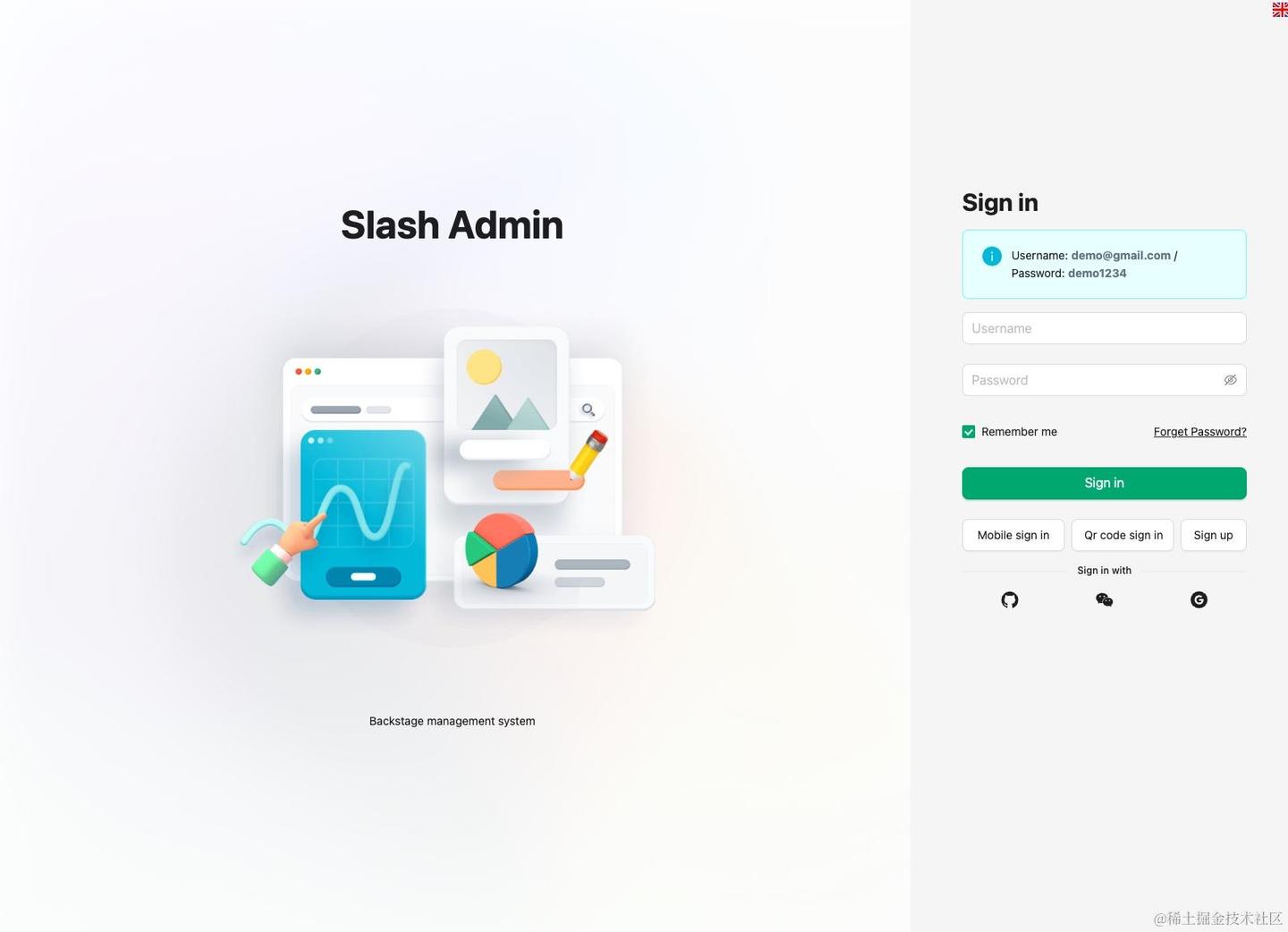Slash Admin -- 一个颜值在线的React后台模板 - 知乎