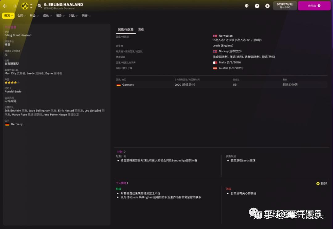 【FM2022球员评测】埃尔林·哈兰德（Erling Haaland） - 知乎