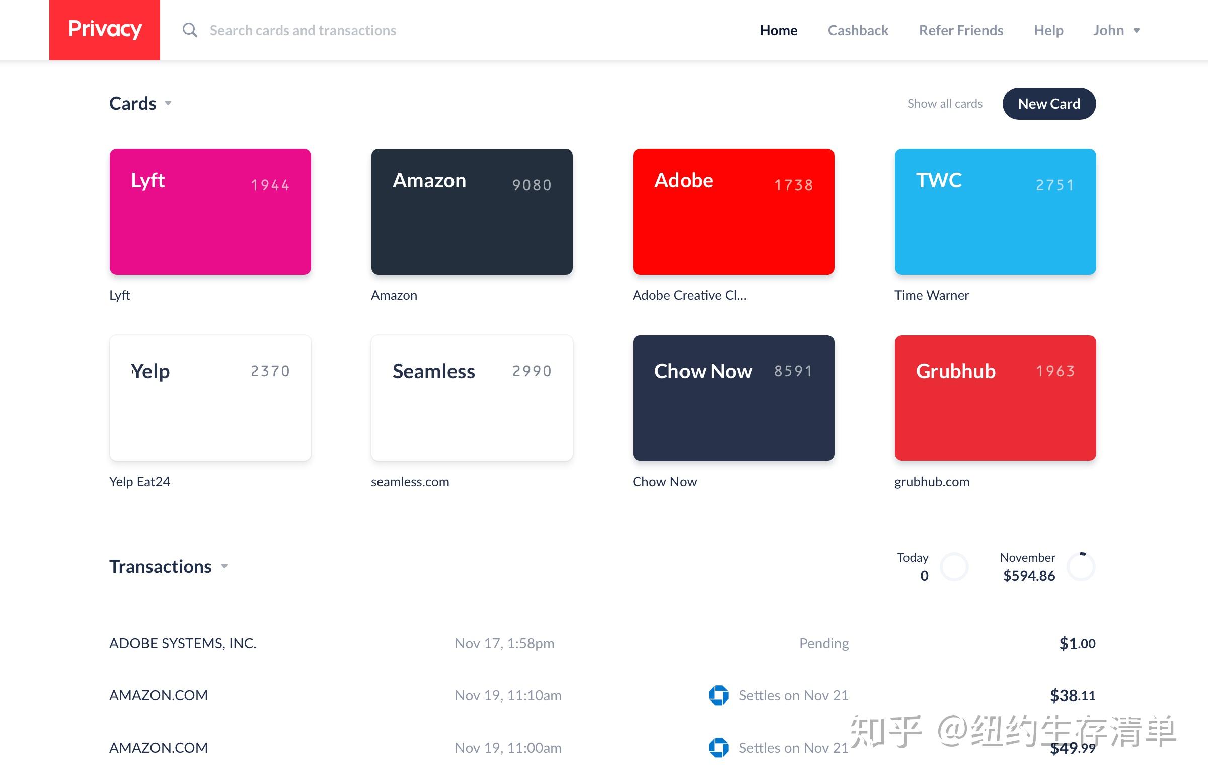 Privacy.com | 信用卡防盗刷神器 | 注册即送$5! - 知乎