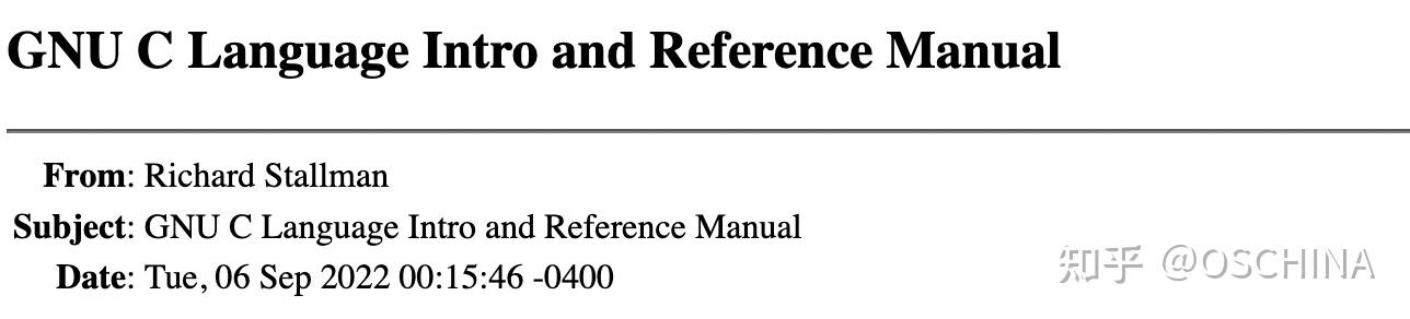 RMS 发布 GNU C 语言学习手册 - 知乎