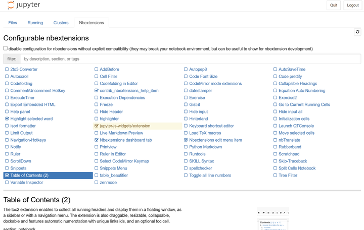 Jupyter Notebook 添加目录 [踩坑 脱坑] 知乎